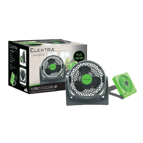 Elektra Turbo Color Air Fan Plus USB Fan