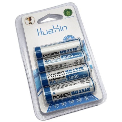 HuaXin Rechargeable Batteries AA 3000 mAh